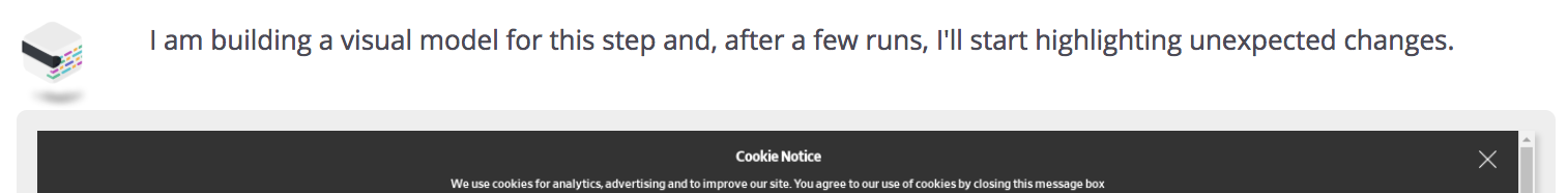 Updating visual baselines and models in mabl