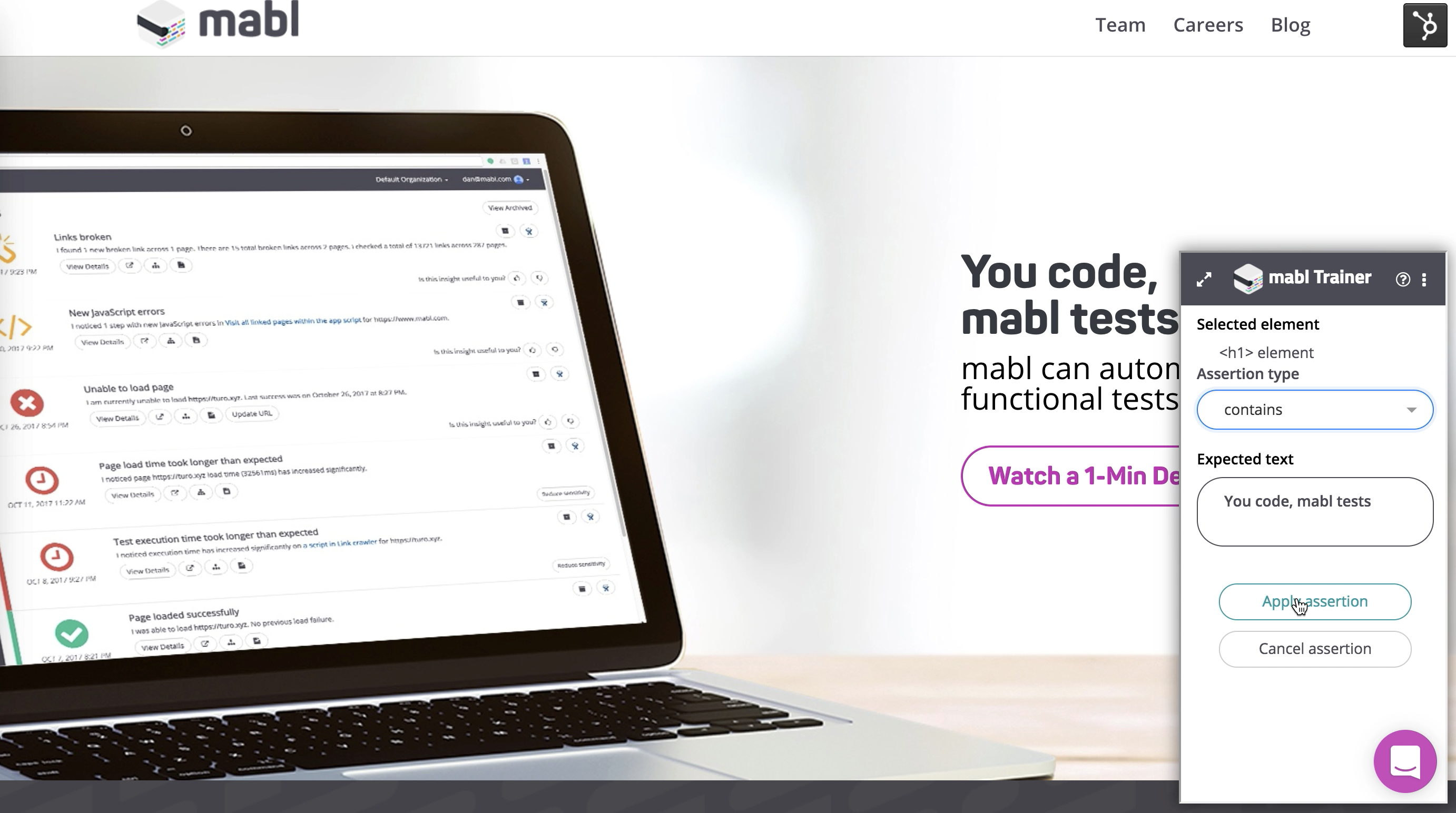 Maintain Your Automated Functional Tests with Auto-Healing | mabl
