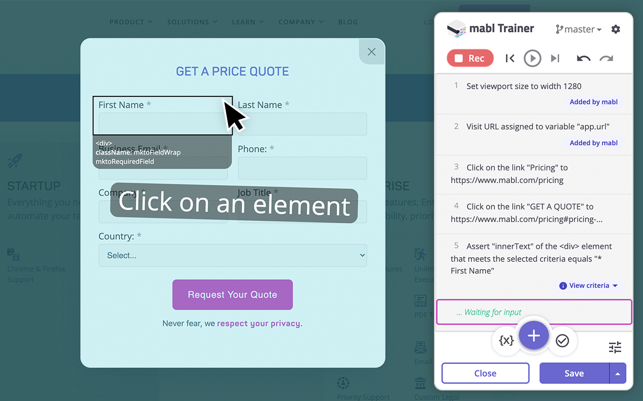 Automated Web Application UI Testing Platform | mabl